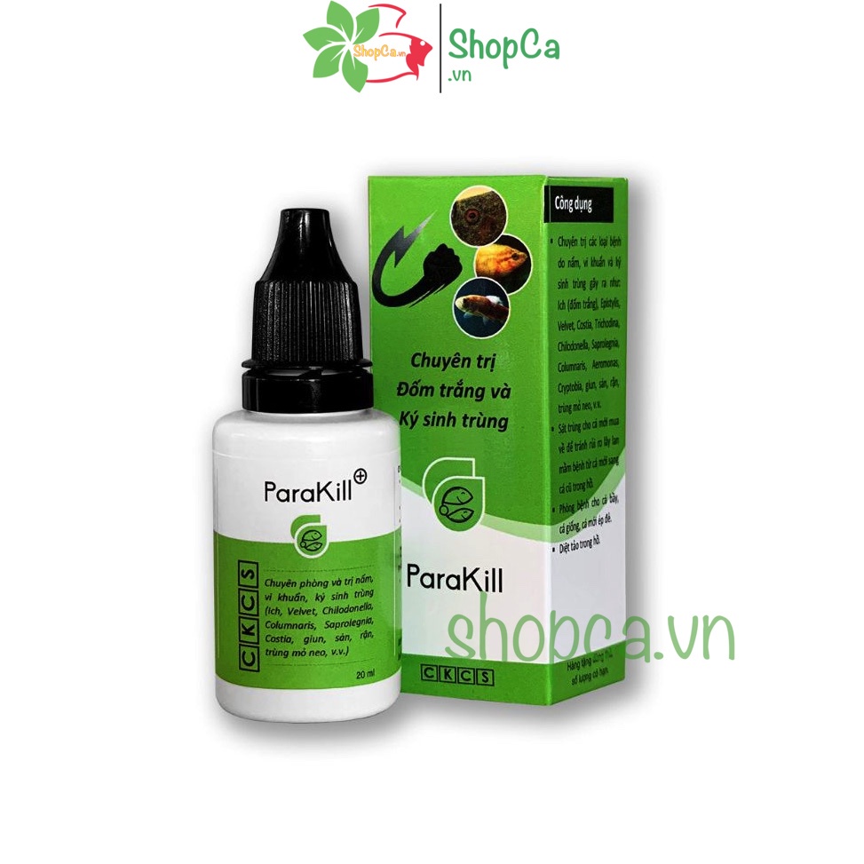 Parakill trị các loại bệnh do nấm, vi khuẩn và ký sinh trùng, khiến cho ...